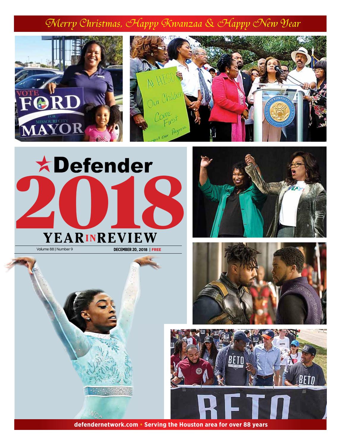 Houston Defender: December 20, 2018 by Defender Media Group ...