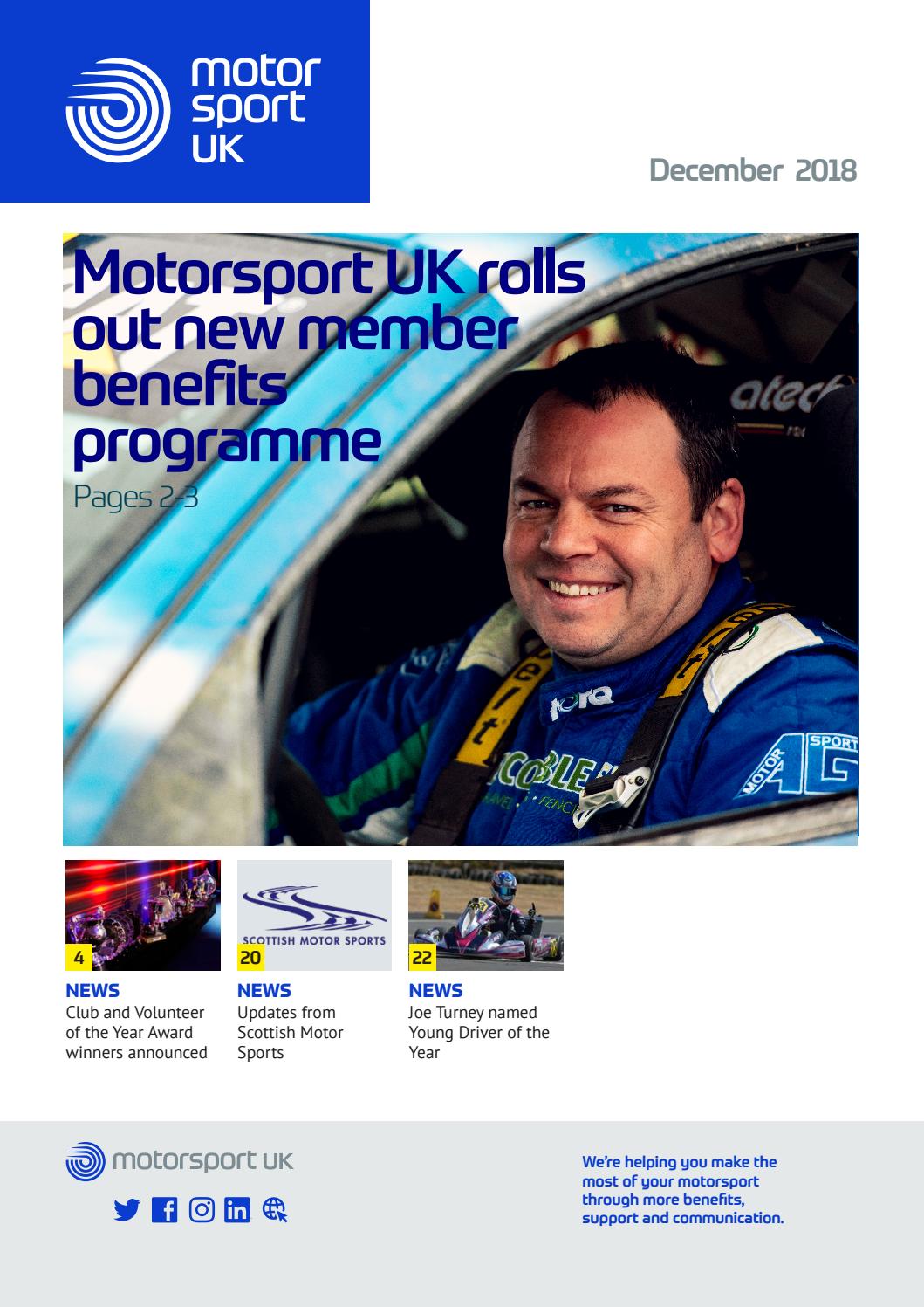 Motorsport UK, December 2018 by Motorsport UK - Issuu