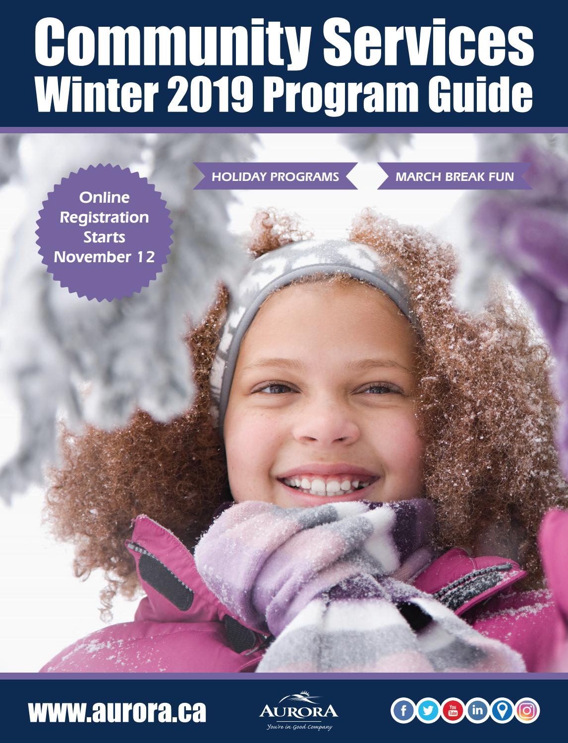 Community Services Winter 2019 Program Guide by Town of Aurora - Issuu