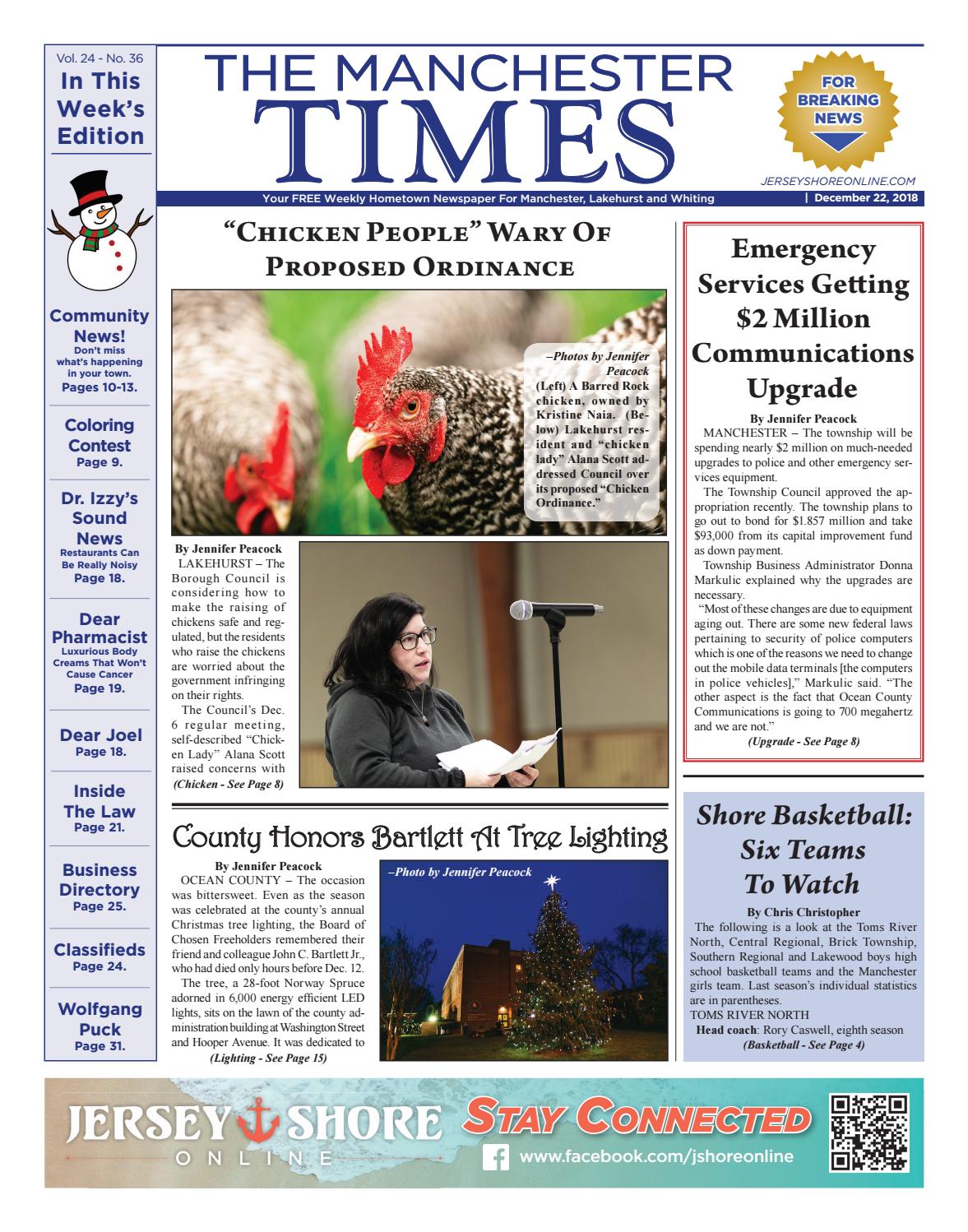 2018-12-22 - The Manchester Times by Jersey Shore Online - Issuu