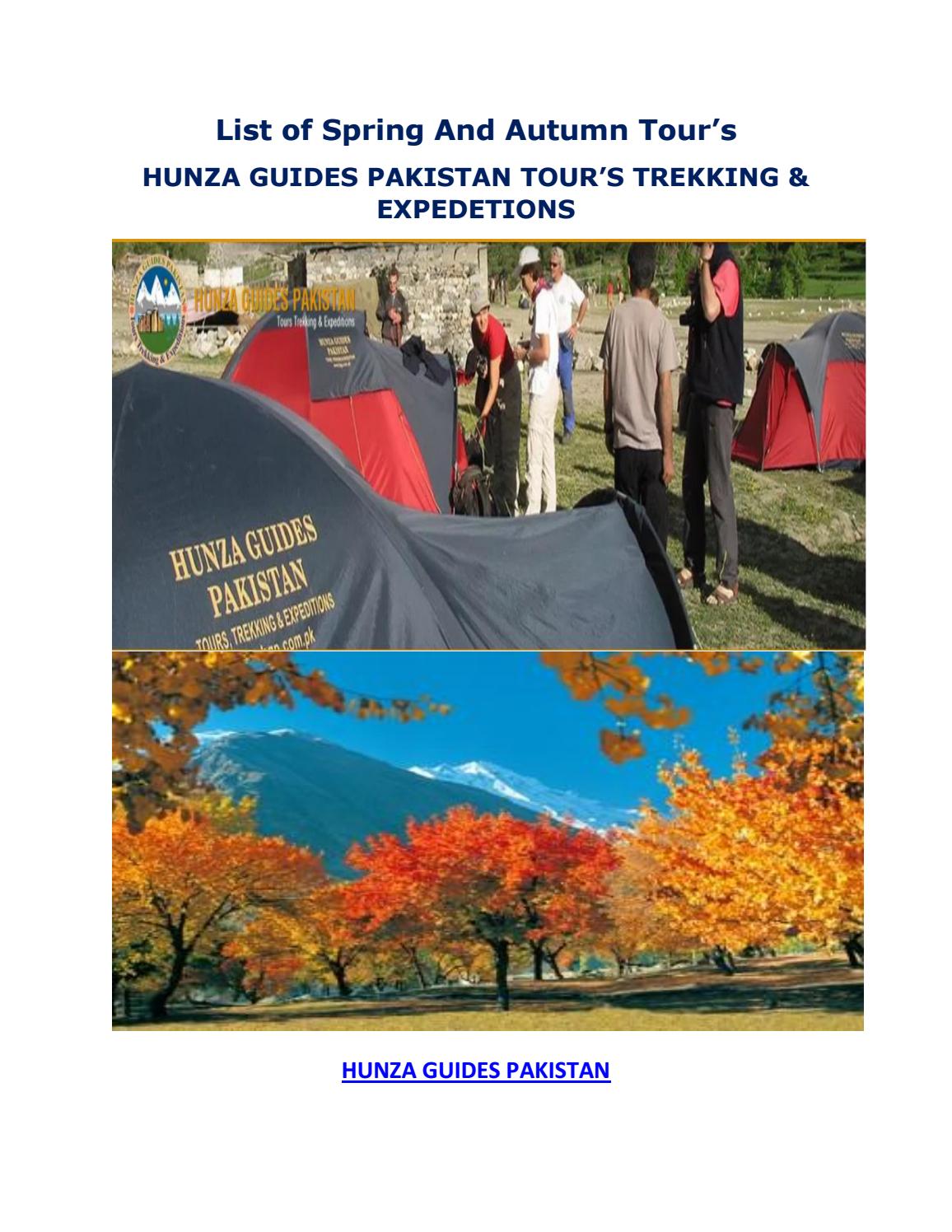List of Hunza Spring and Autumn Tours - Hunza Guides Pakistan Tour's by ...
