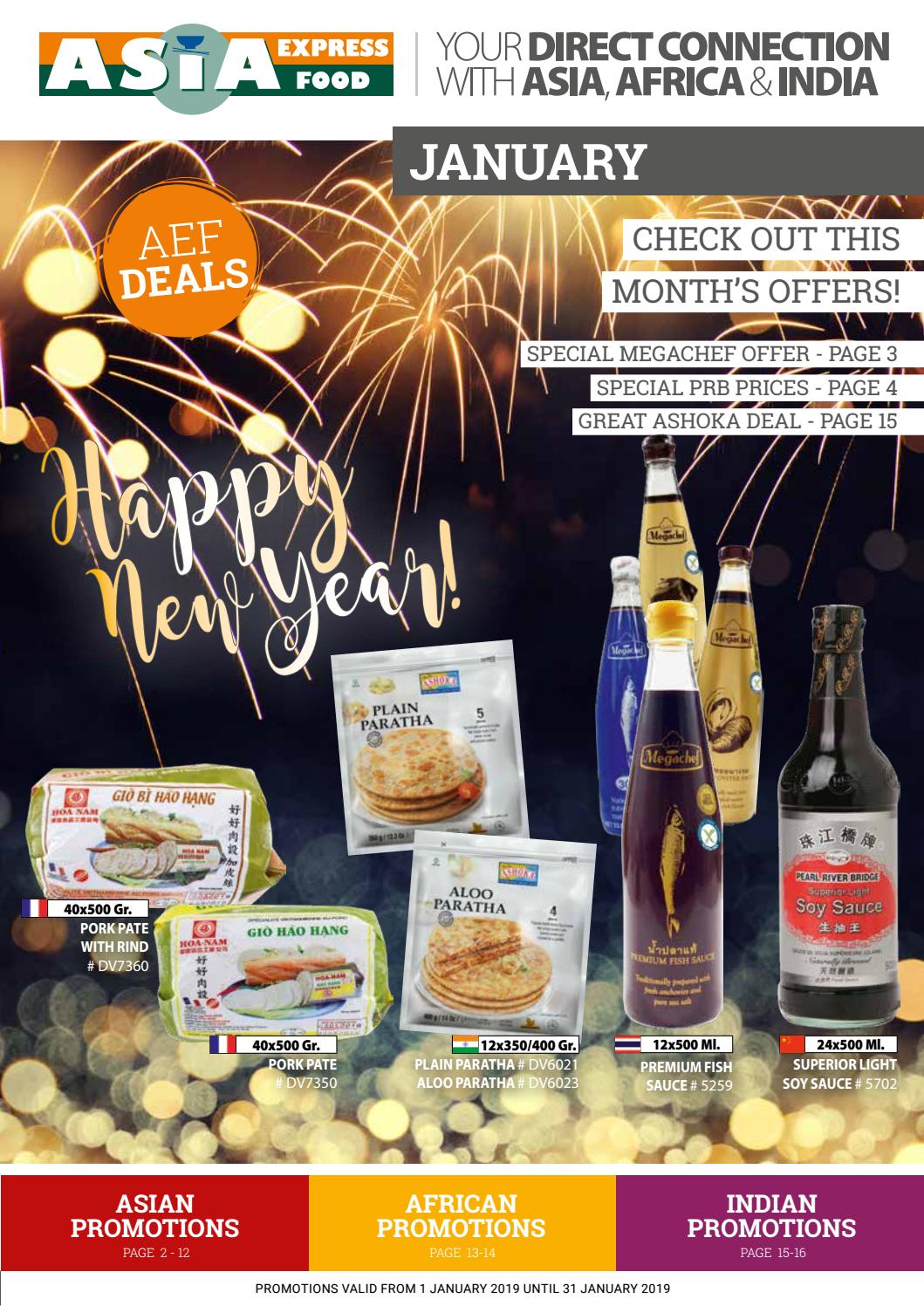 Asia Express Food - Monthly Offer January 2019 by GBU printmedia - Issuu