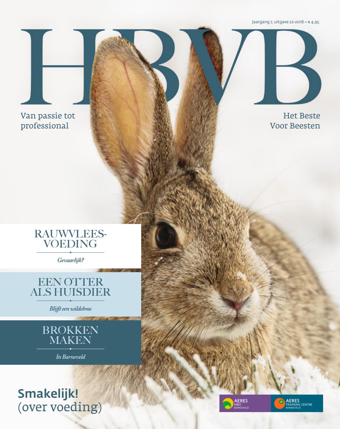 HBVB magazine - uitgave 22-2018 by Aeres Training Centre Barneveld - Issuu
