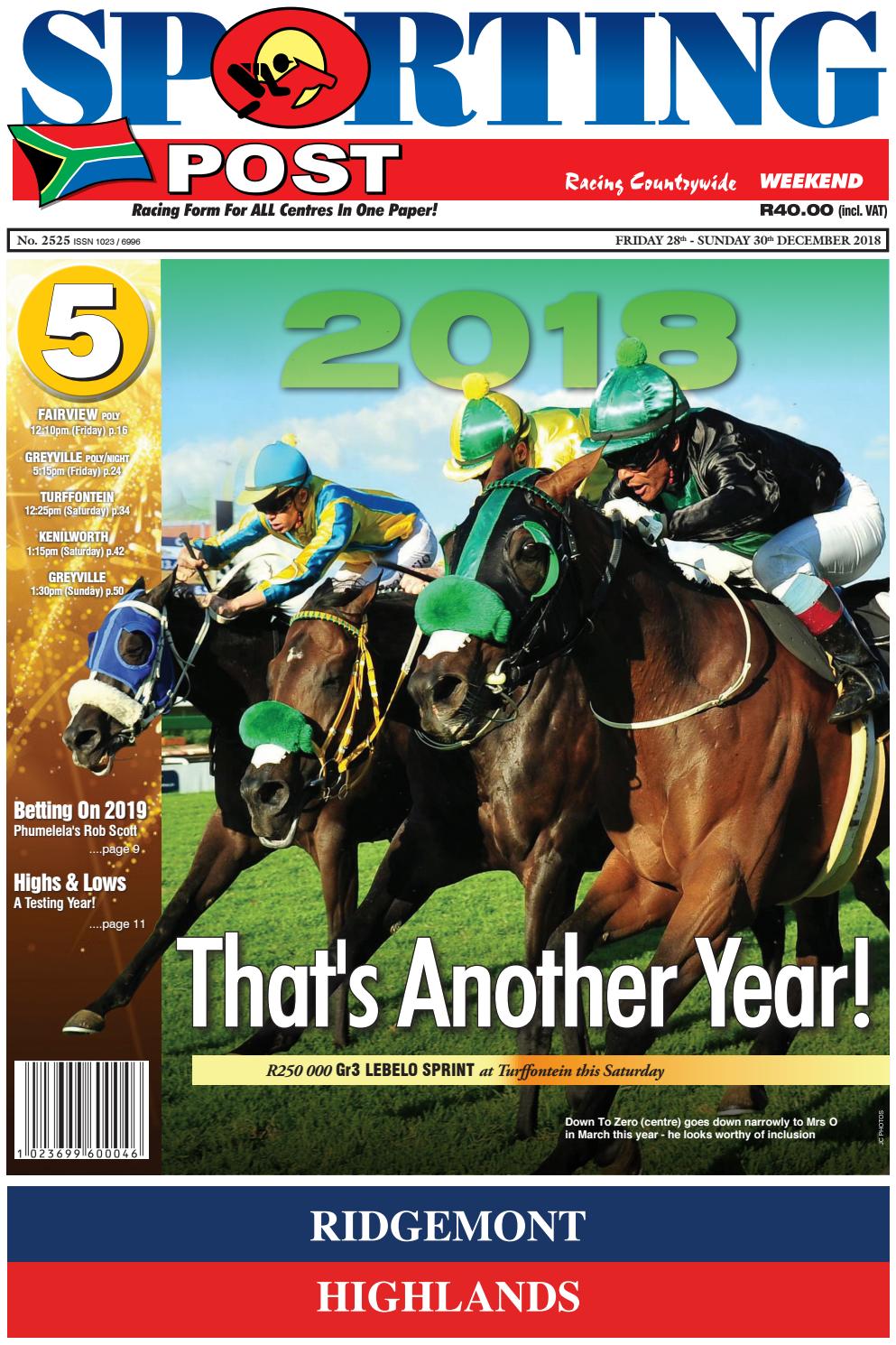 28-30 Dec #2525 Sporting Post by Sporting Post - Issuu