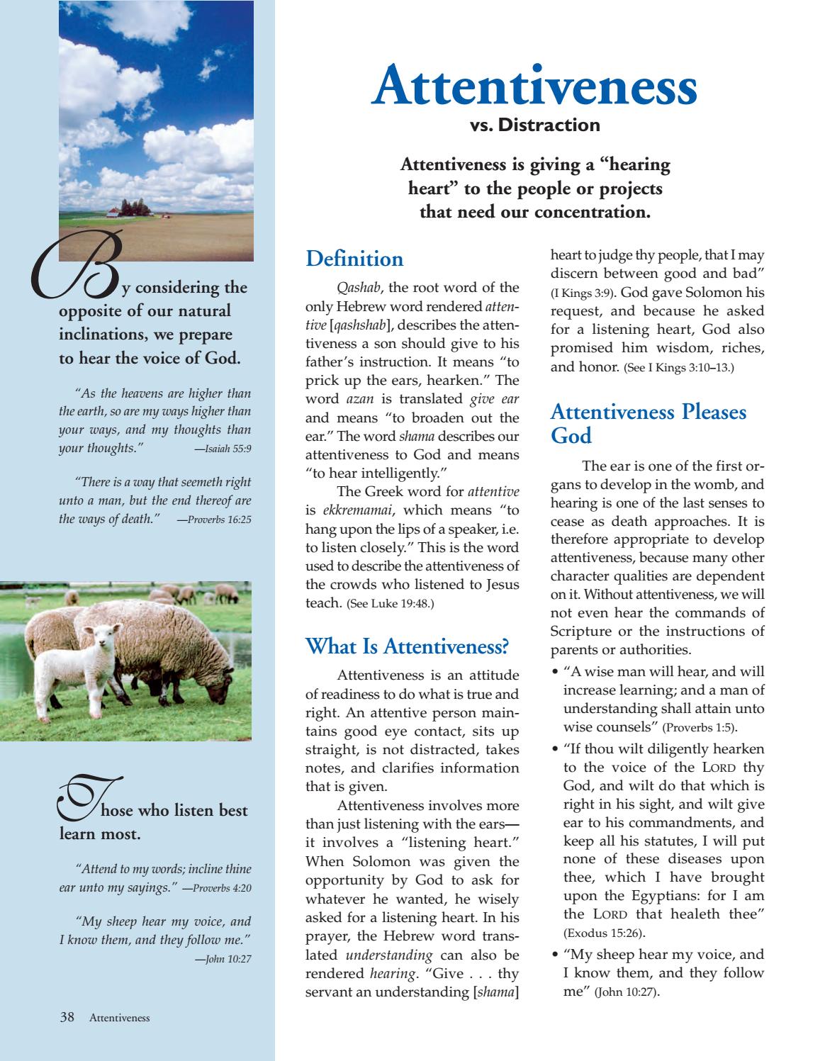 Attentiveness by Institute in Basic Life Principles - Issuu