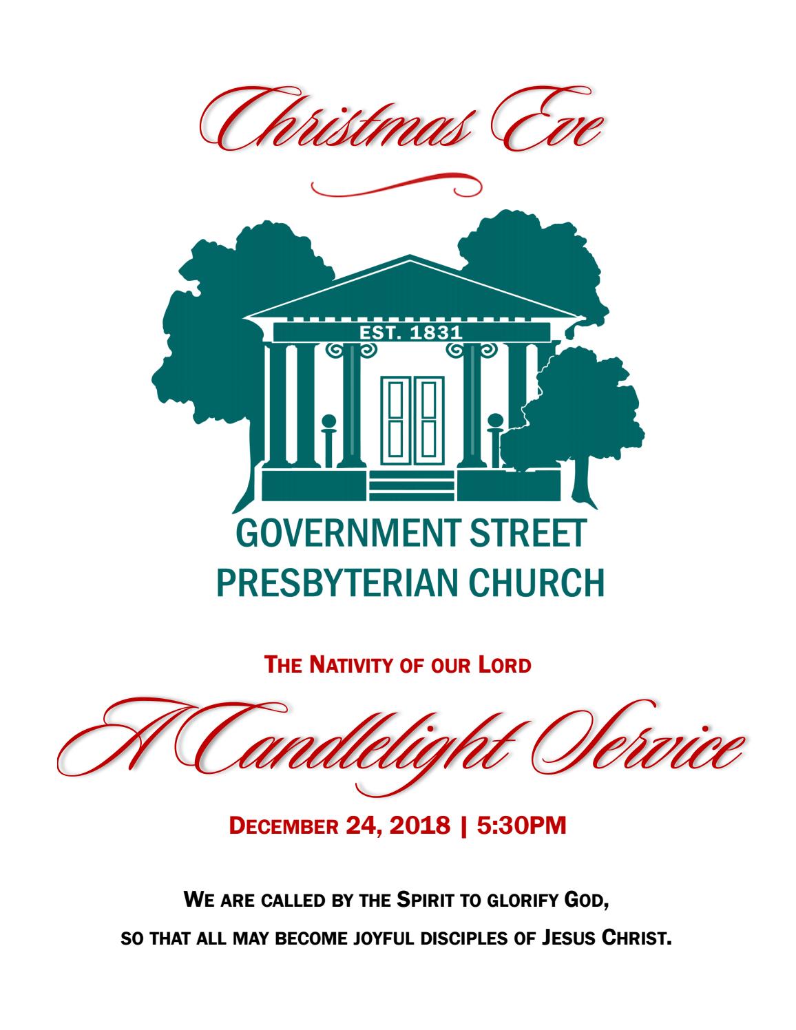 Christmas Eve Candlelight Service Program | December 24, 2018 by ...