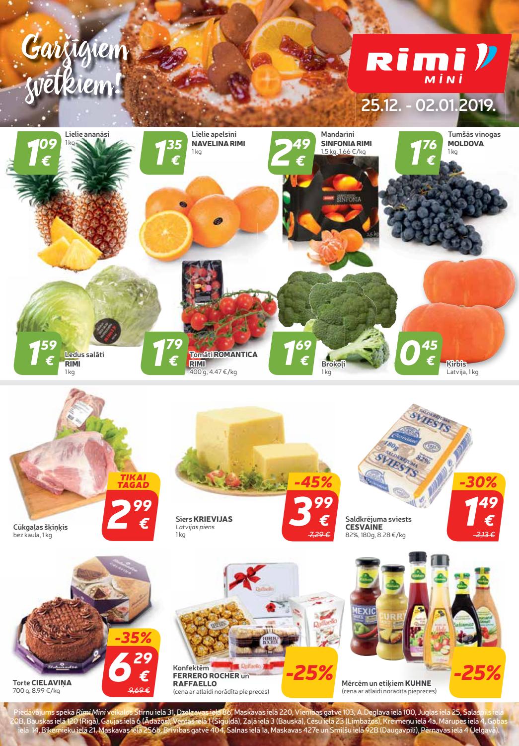 Mini Rimi piedāvājums 25.12.2018.-01.01.2019. by Rimi - Issuu