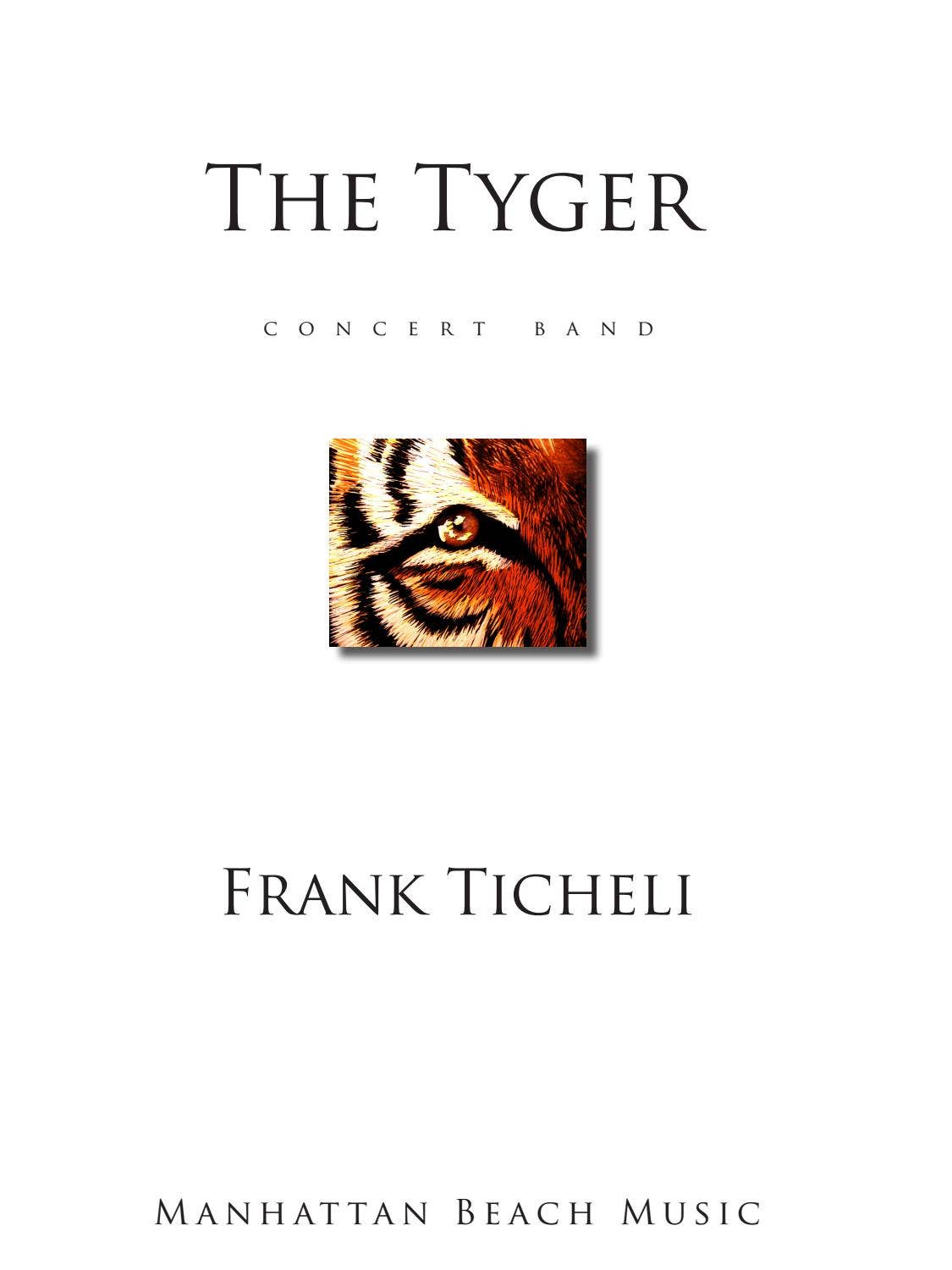 The Tyger for concert band by Frank Ticheli, conductor score by ...