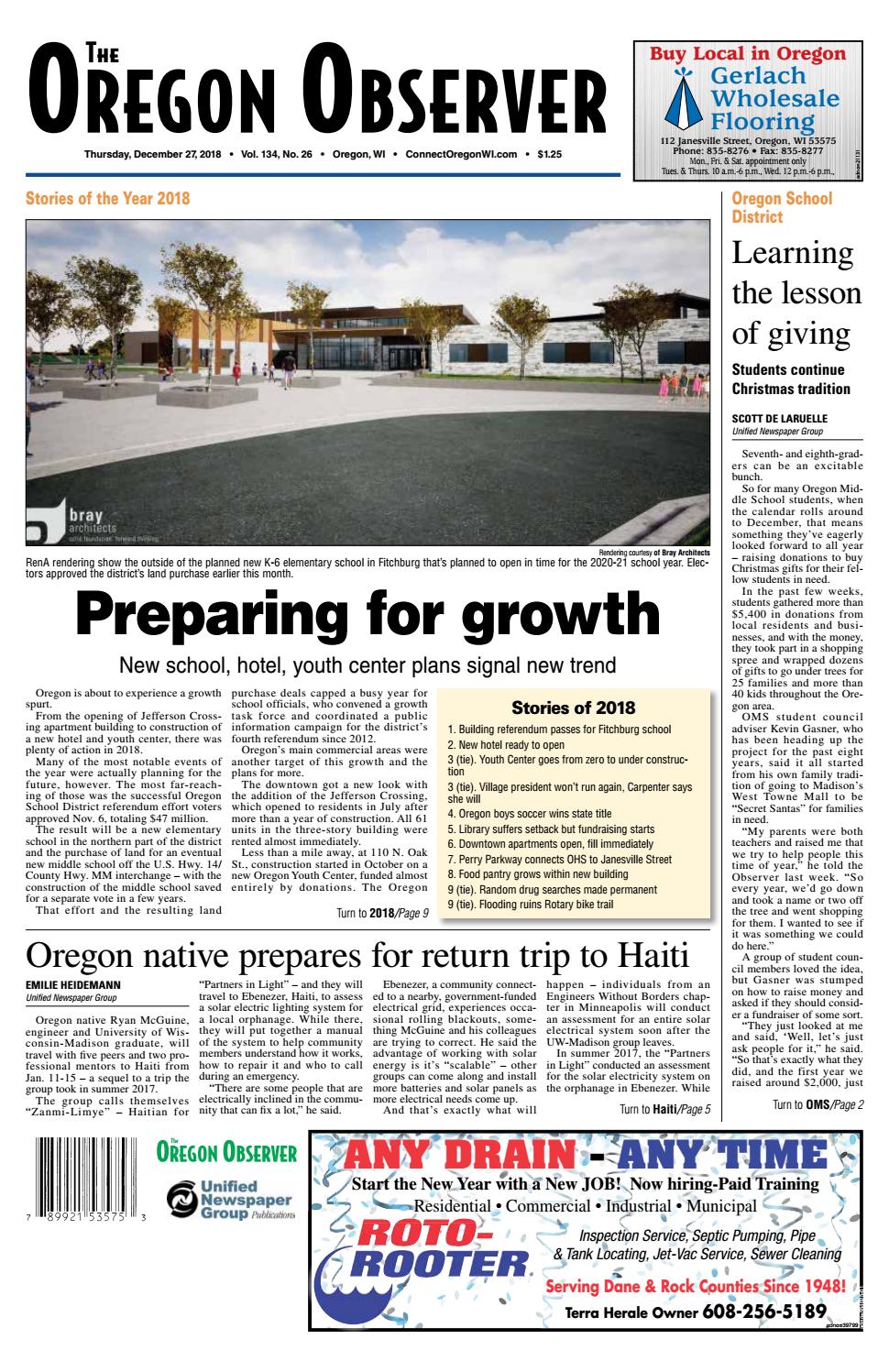 12/27/18 Oregon Observer by Woodward Community Media - Issuu