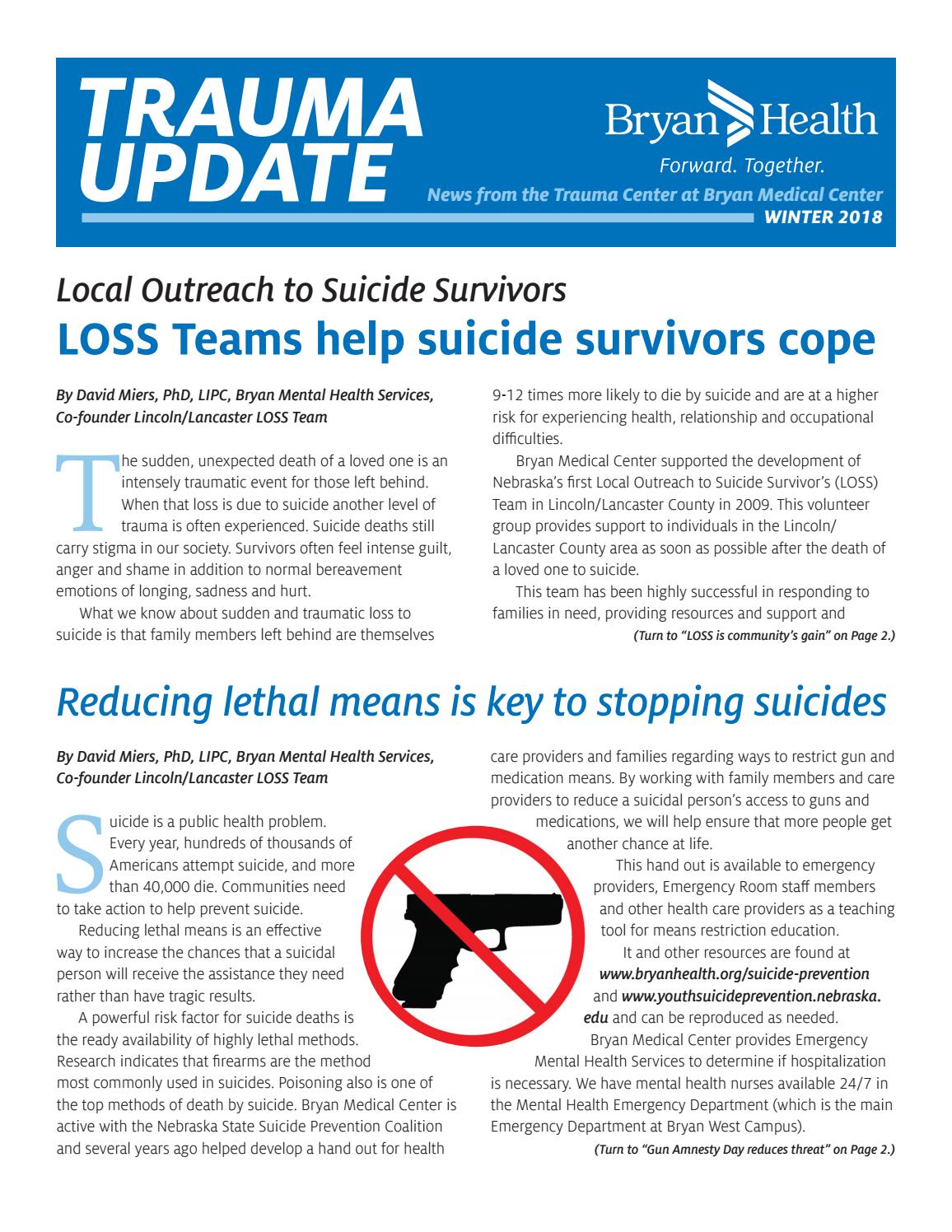 Trauma Update | Winter 2018 by Bryan Health - Issuu