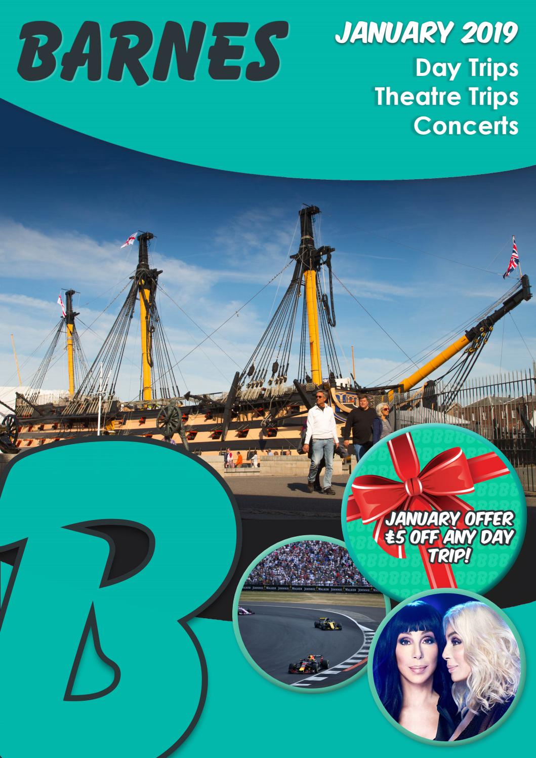 January Day Trip Brochure 2019 by Barnes Coaches - Issuu