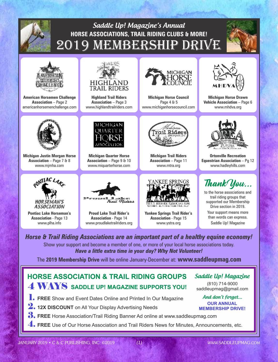 2019 Annual Membership Drive by Saddle Up! Magazine - Issuu