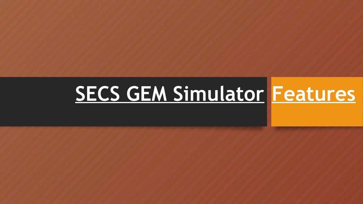 SECS GEM Simulator Features by einvensys dm - Issuu
