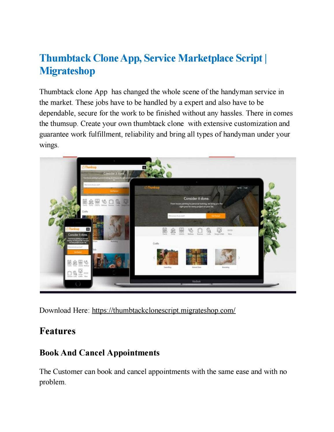 Thumbtack Clone Script by sarah krish - Issuu