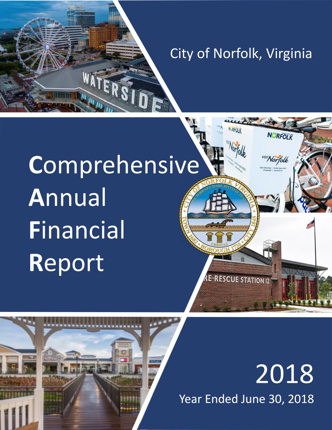 2018 CAFR City of Norfolk by City of Norfolk - Issuu