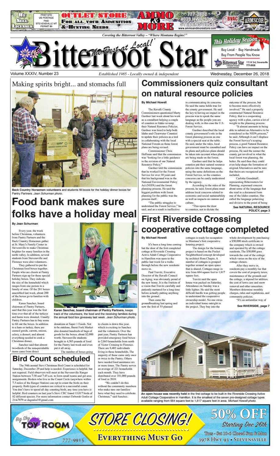 Bitterroot Star - December 26, 2018 by Bitterroot Star - Issuu