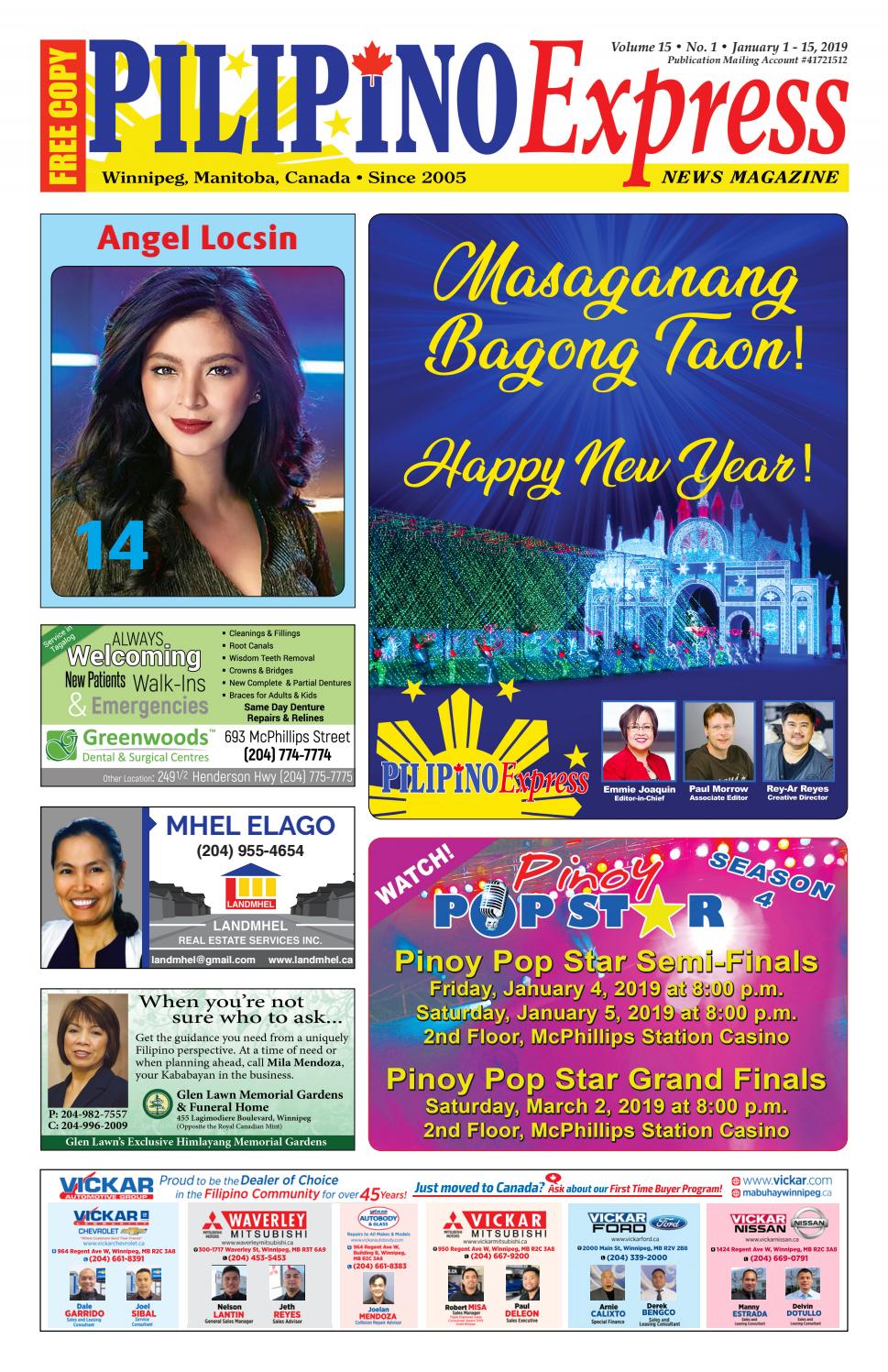 Pilipino Express • Jan 1 2019 by Pilipino Express News Magazine - Issuu