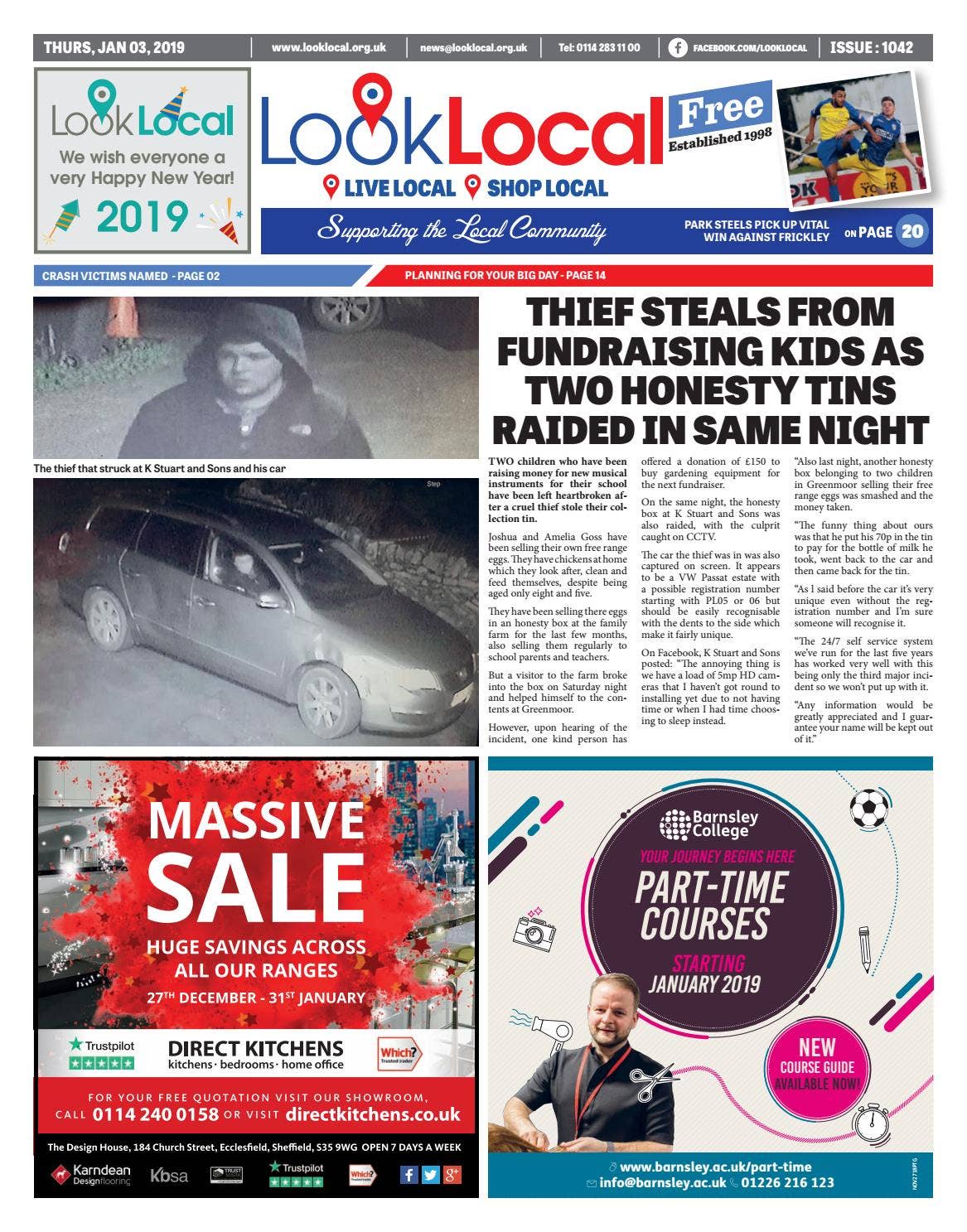 Issue 1042 Thursday 3 January 2019 by Look Local Newspaper - Issuu