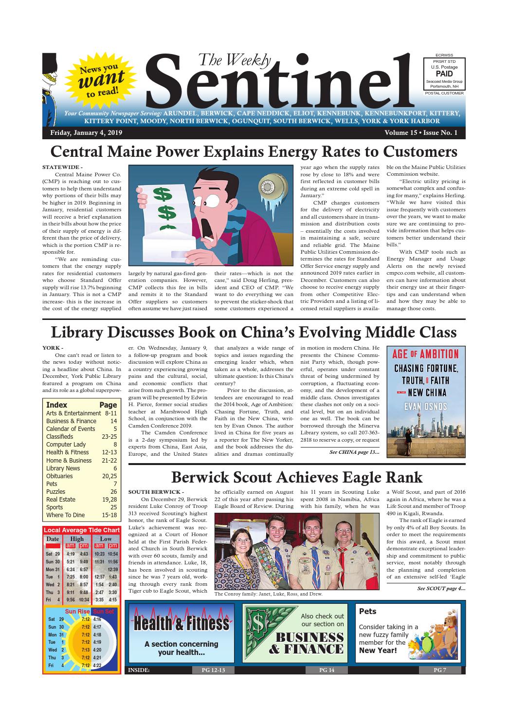 WS Jan. 4, 2019 by Weekly Sentinel - Issuu