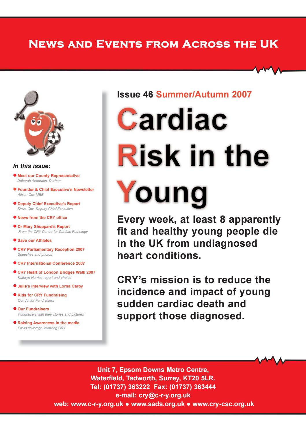 CRY Update Magazine - Issue 46 by Cardiac Risk in the Young - Issuu