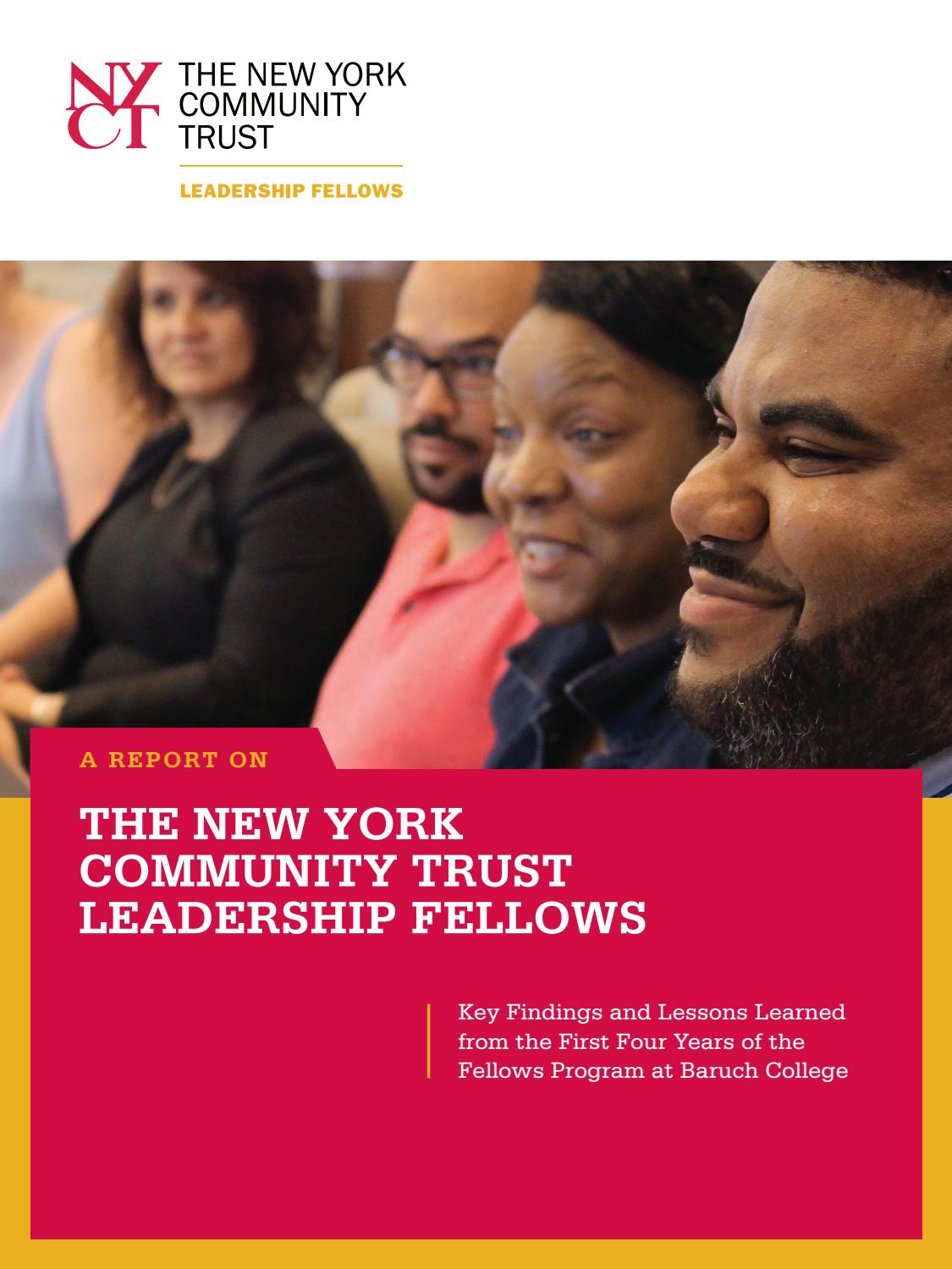 A Report on The New York Community Trust Leadership Fellows by The New ...