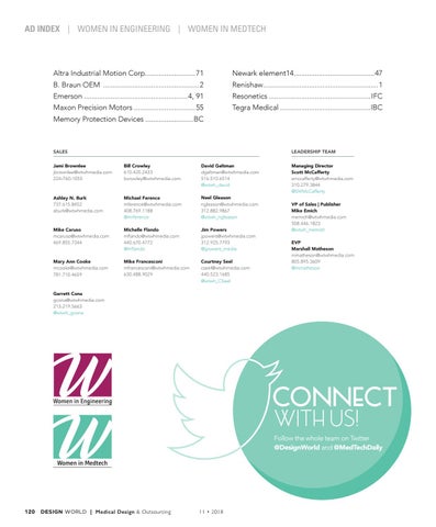 DESIGN WORLD NOVEMBER 2018_WOMEN IN ENGINEERING by WTWH Media LLC - Issuu