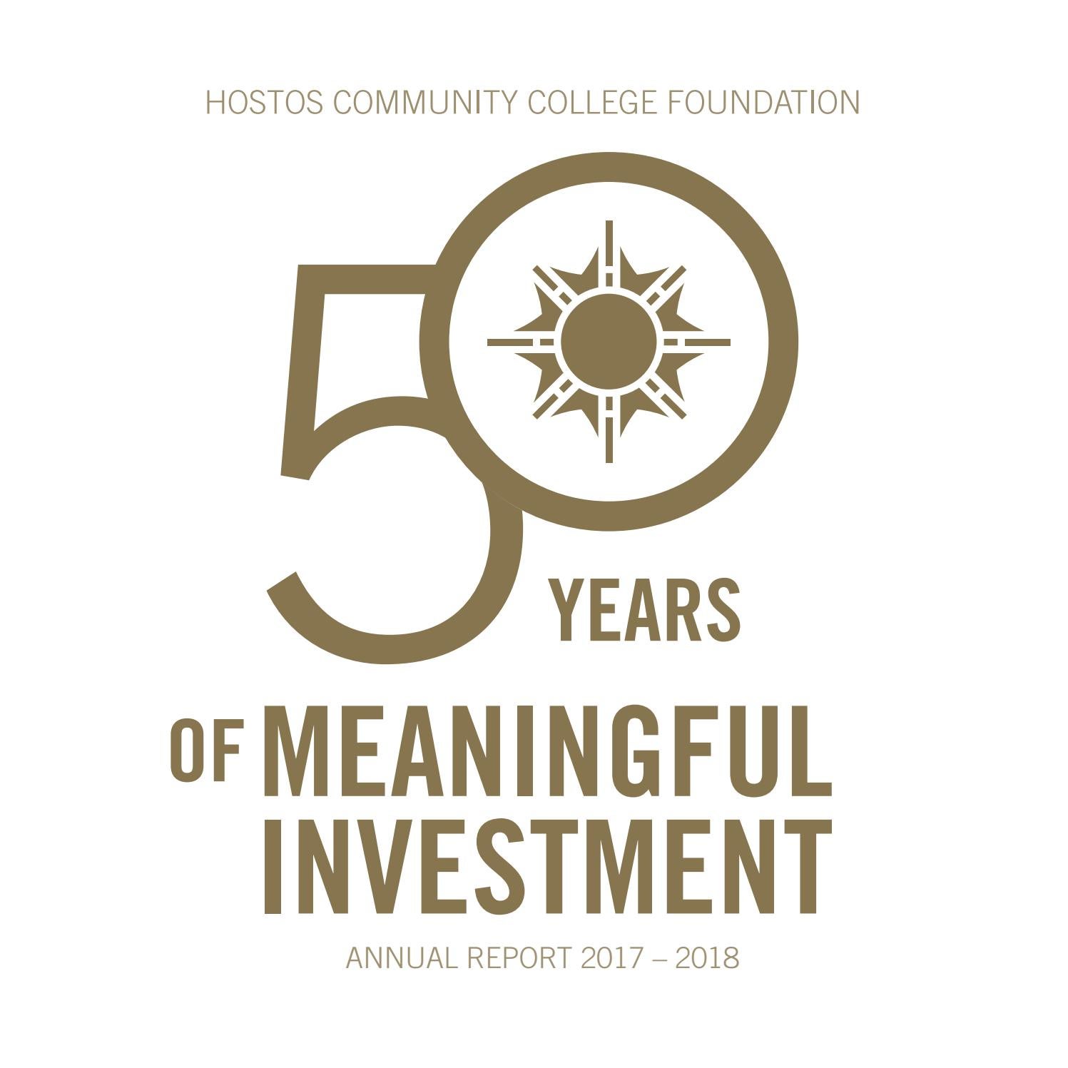 2017-2018 Annual Report by Hostos Community College - Issuu