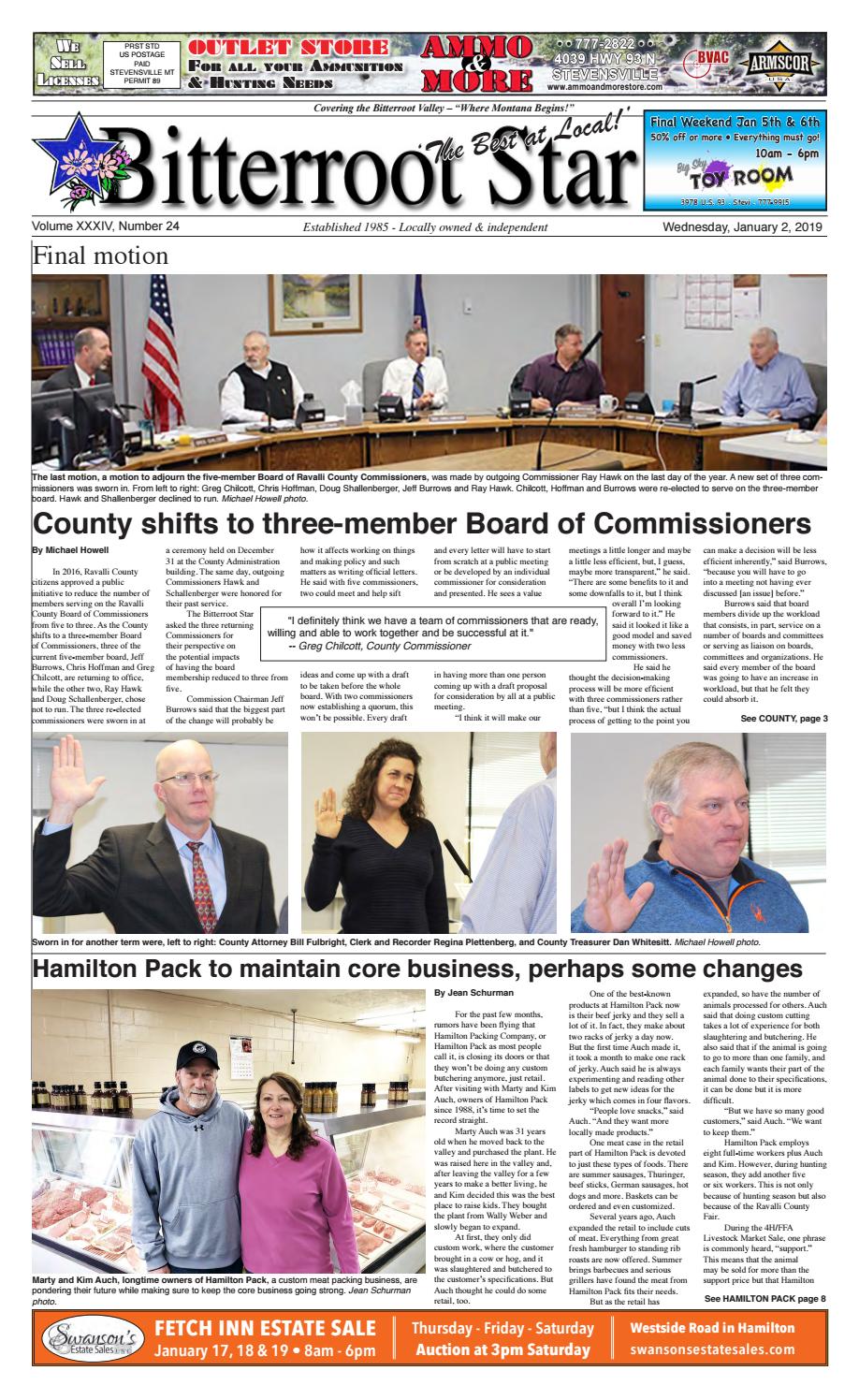 Bitterroot Star - January 2, 2019 by Bitterroot Star - Issuu