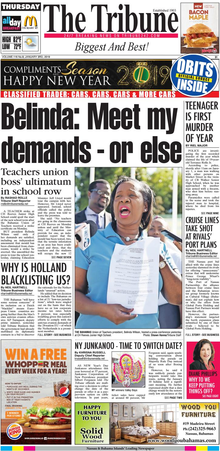 C.H. Reeves Junior High, New Providence (+1 242-323-1915)