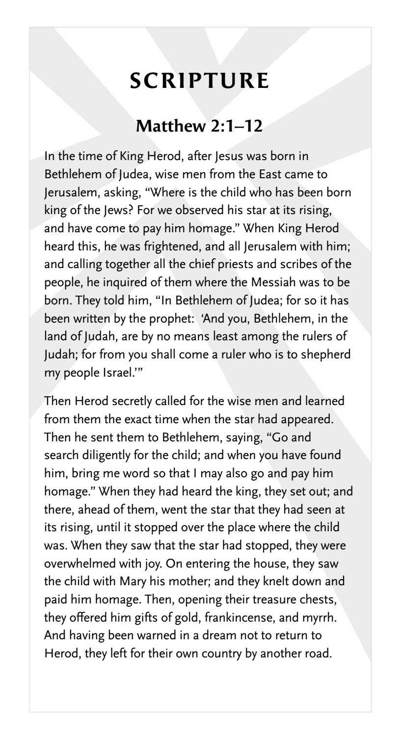 January 6, 2019_Sermon outline for Rev. Rob Fuquay by St. Luke's UMC ...