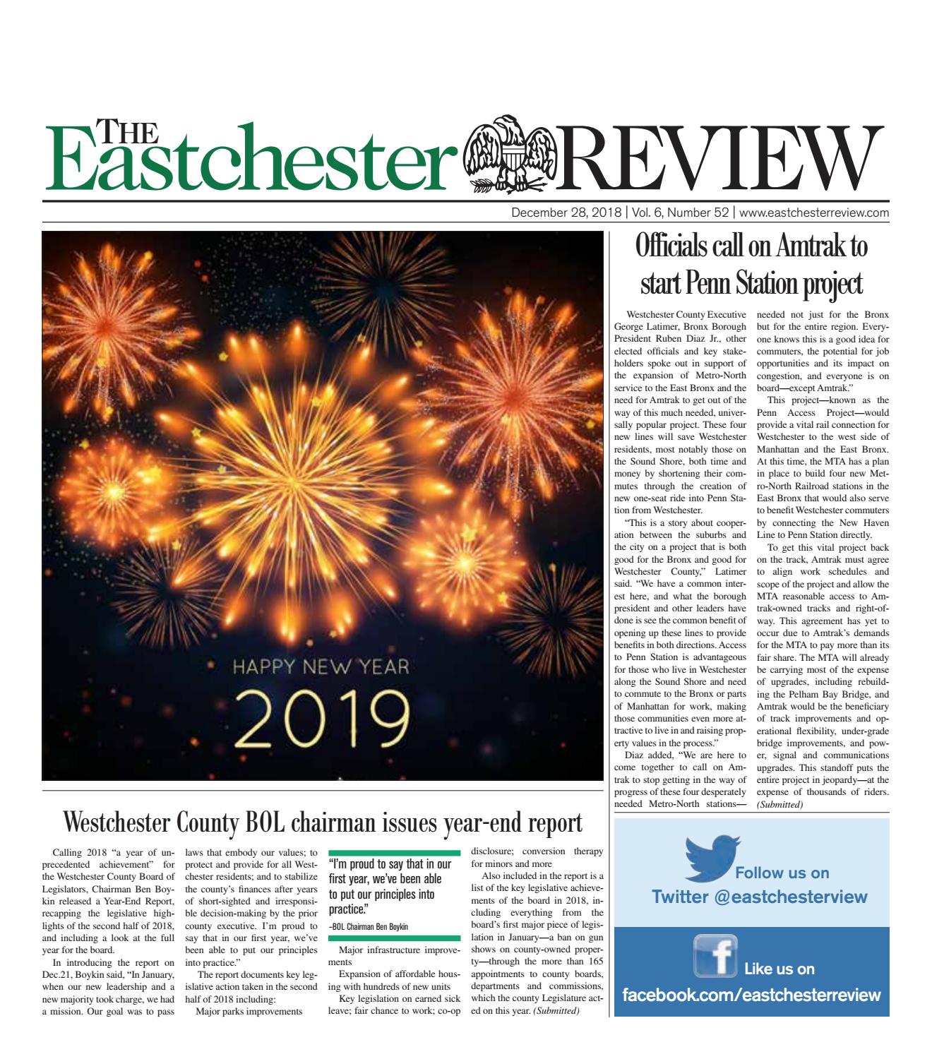 December 28, 2018 by The Eastchester Review - Issuu