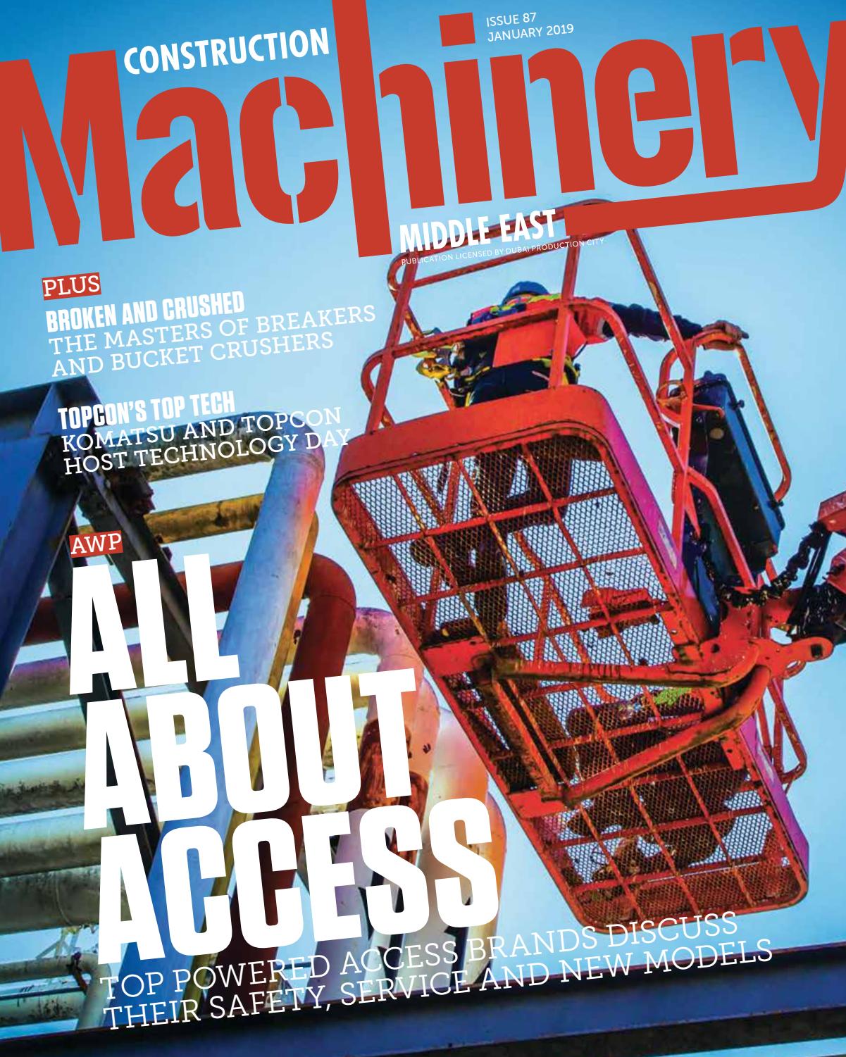 Construction Machinery ME January 2019 by CPI Trade Media - Issuu