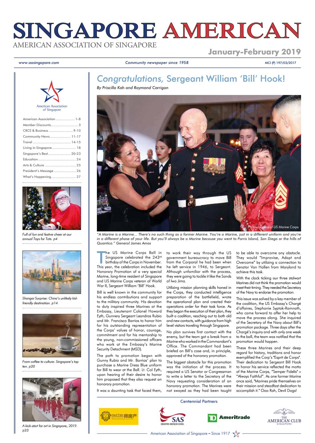 Singapore American Newspaper Jan/Feb 2019 by American Association of ...