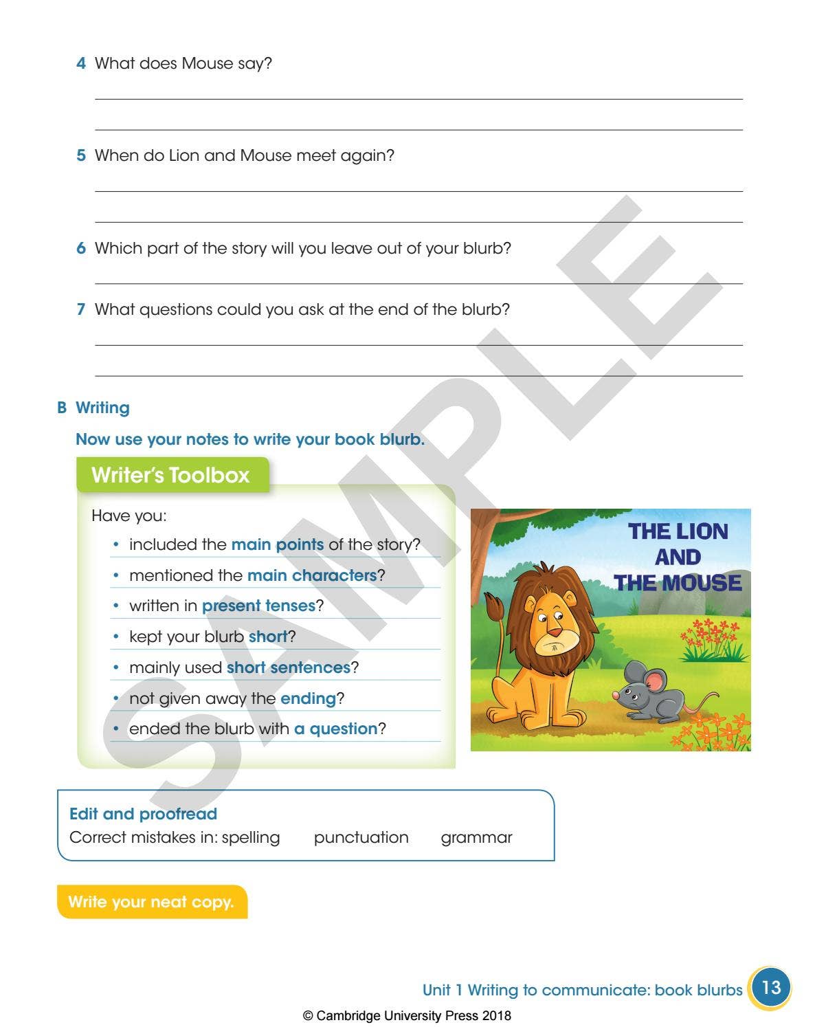 Cambridge Grammar & Writing Skills Learner's Book 1 by Cambridge ...