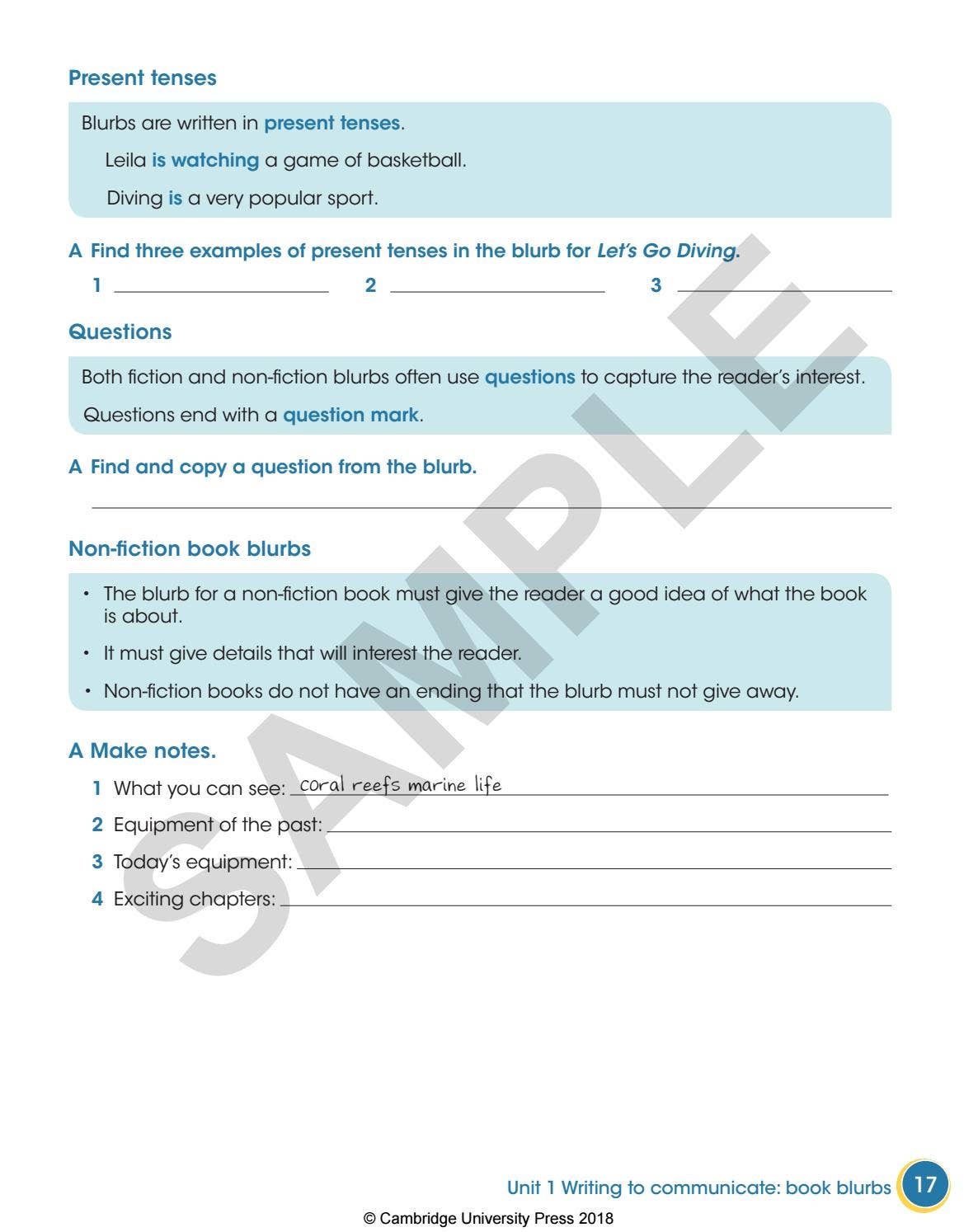 Cambridge Grammar & Writing Skills Learner's Book 1 by Cambridge ...