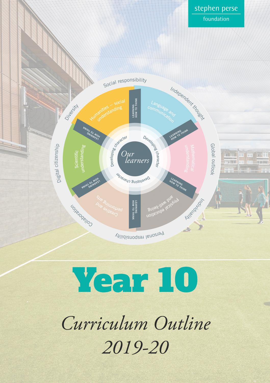 Year 10 Curriculum Outline 2019-20 by Stephen Perse Foundation - Issuu