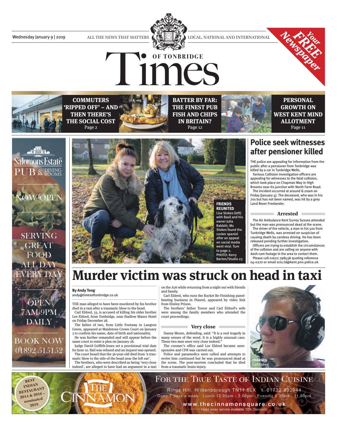Times of Tonbridge 9th January 2019 by One Media - Issuu