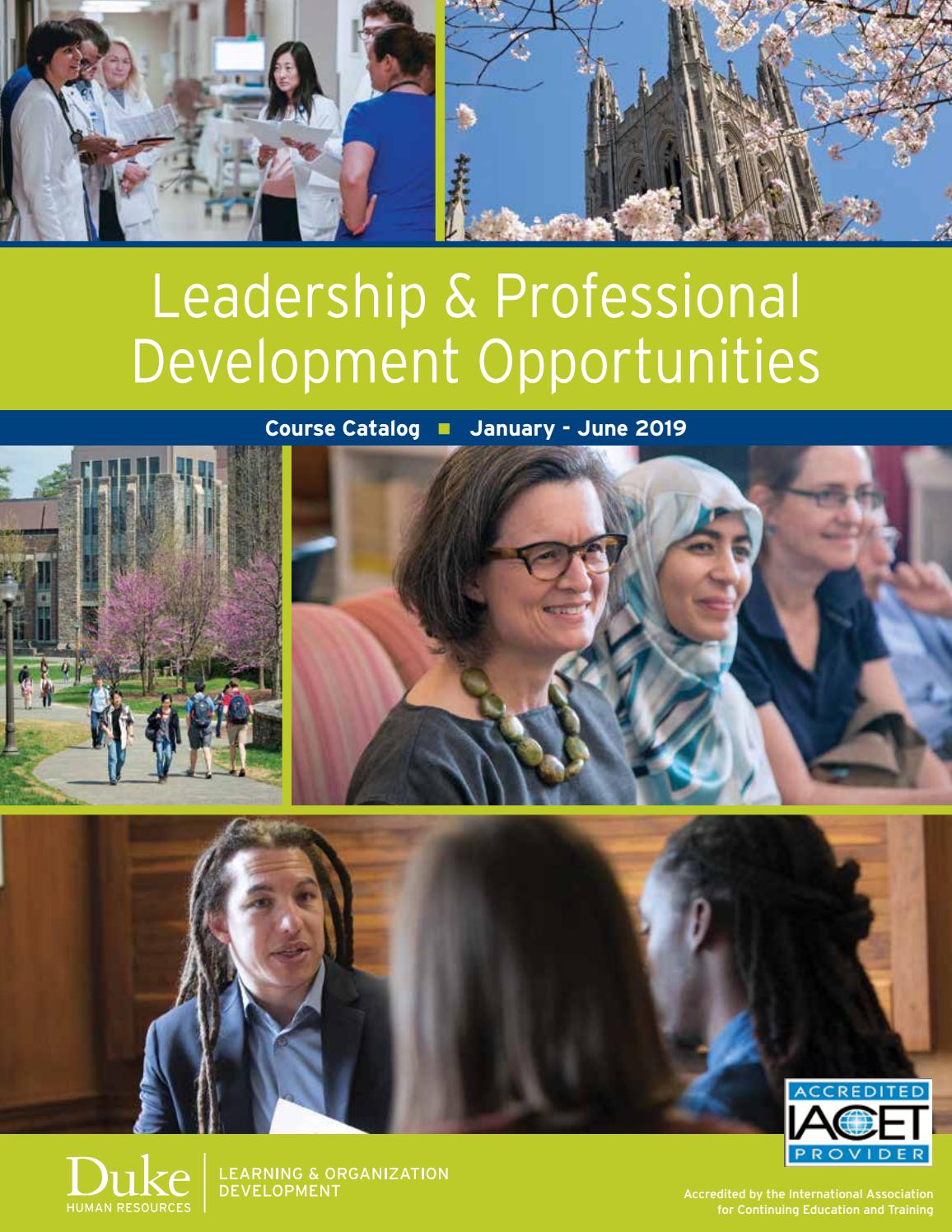 Learning & Professional Development Course Catalog (January - June ...
