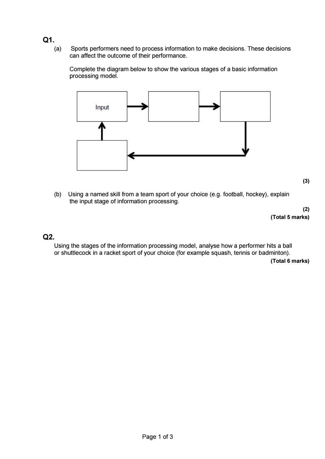 Basic Information Processing Questions by Ullswater Community College ...