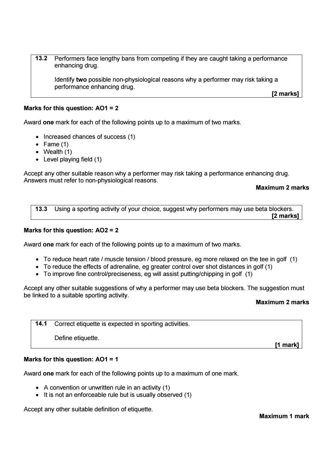 Paper 2 Specimen Paper - Mark Scheme by Ullswater Community College - Issuu