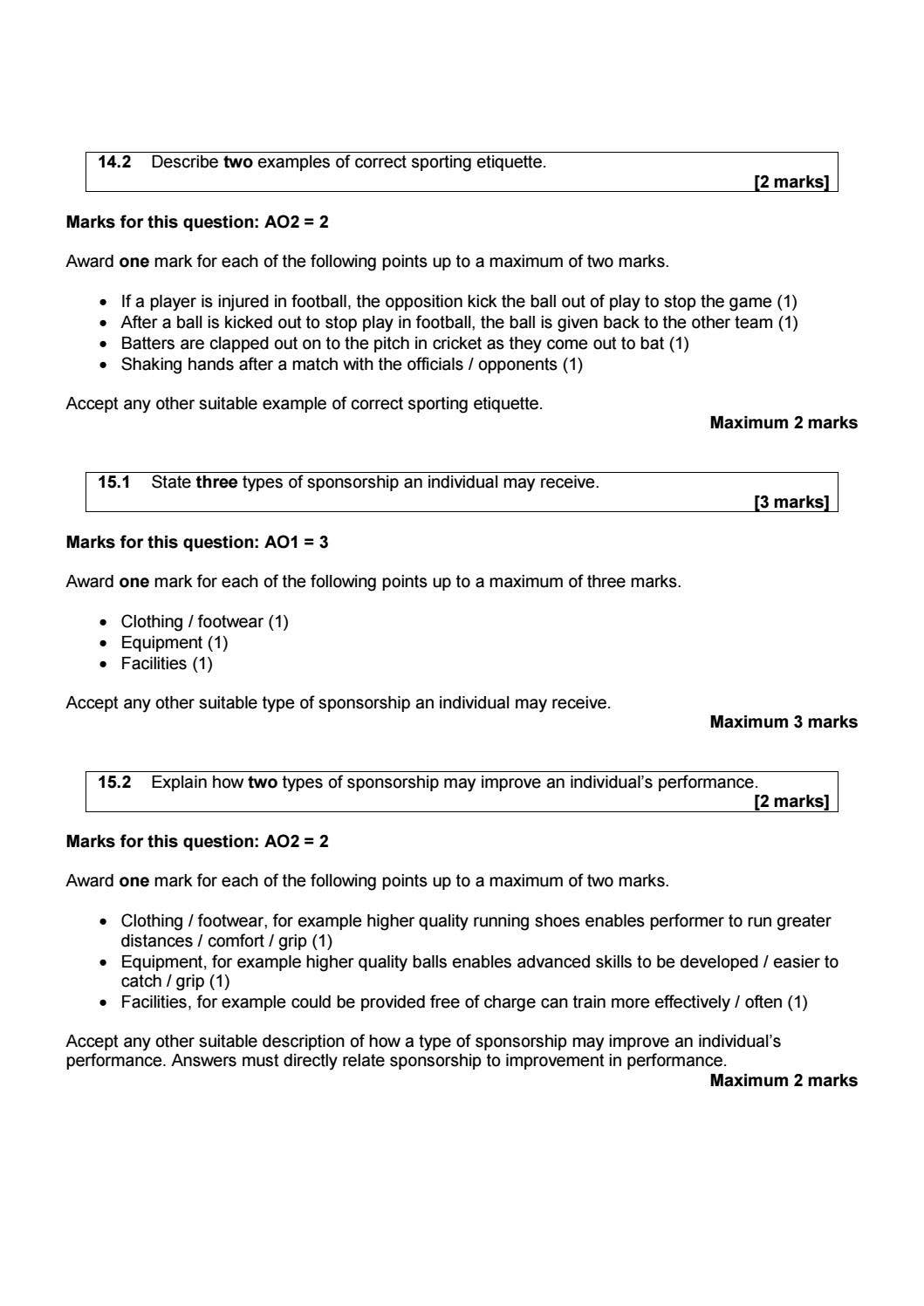 Paper 2 Specimen Paper - Mark Scheme by Ullswater Community College - Issuu