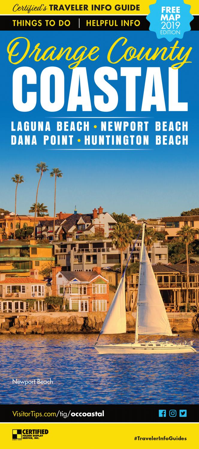 2019 Orange County Coastal Traveler Info Guide by Certified Folder ...