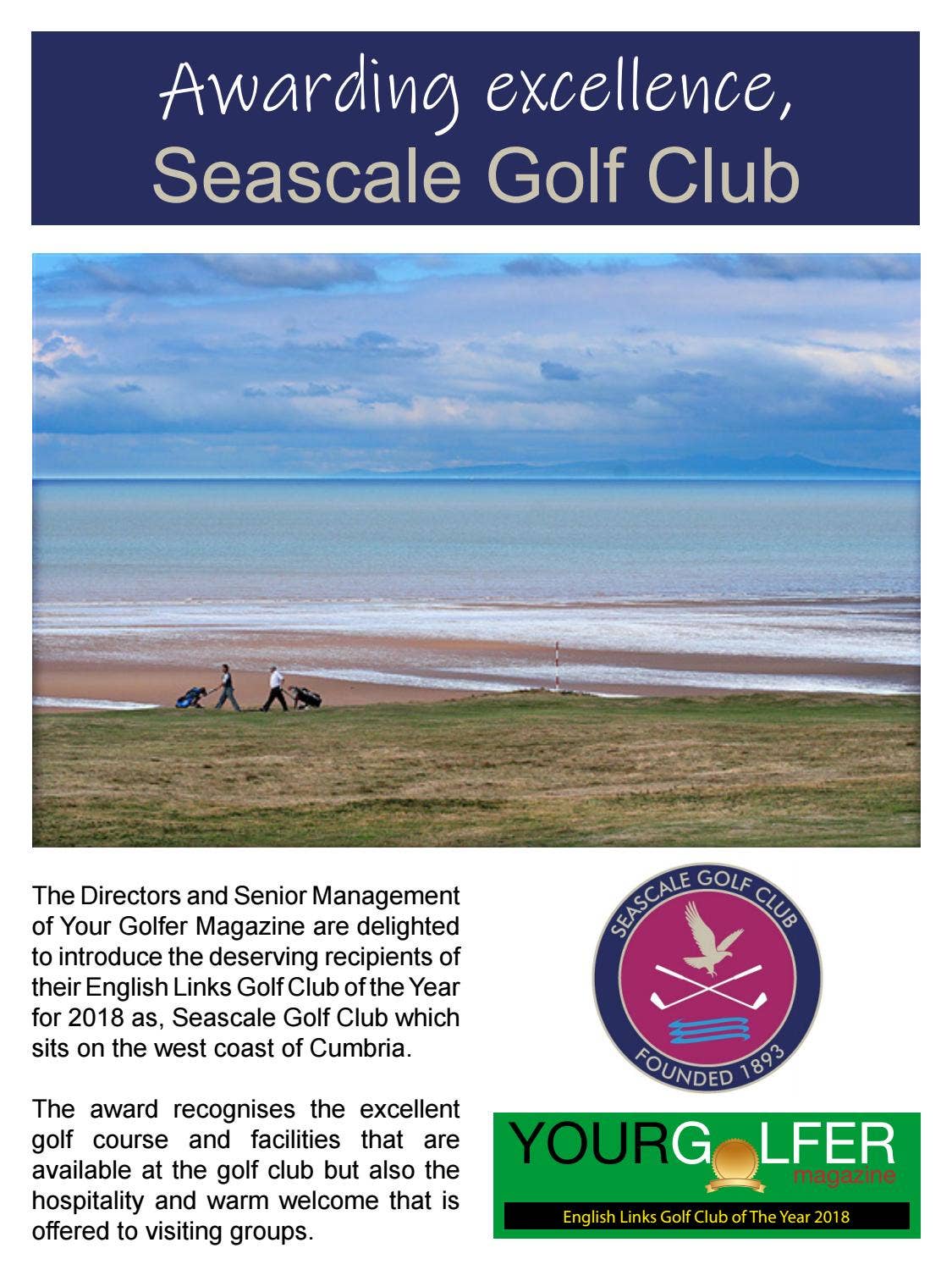 Seascale Golf Club by Wayne Reading - Issuu
