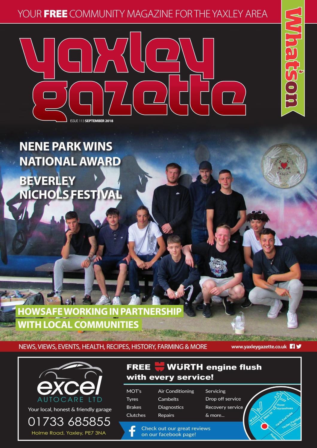 Yaxley Gazette September 2018 by Dimension6000 - Issuu
