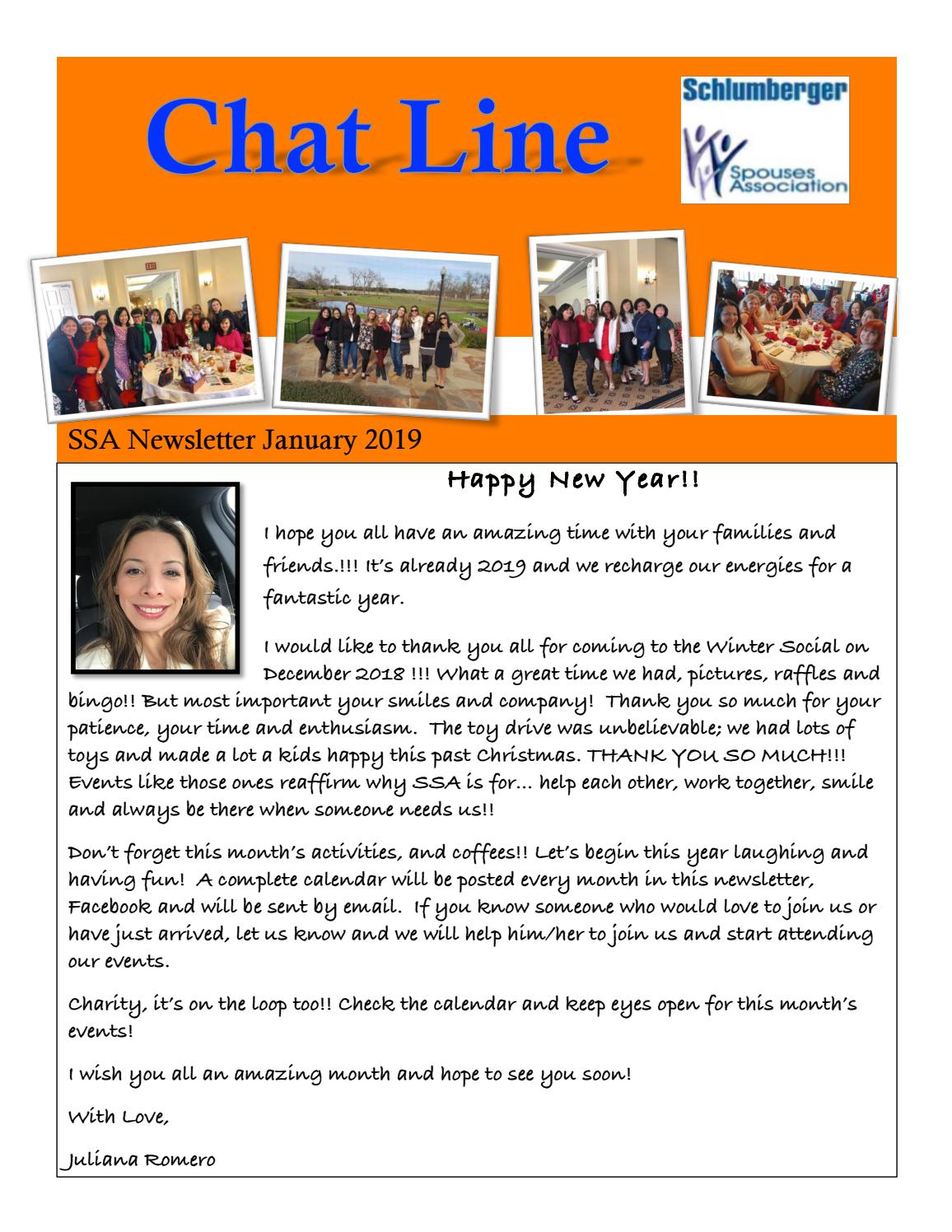 SSA Houston Chat Line January 2019 by Mihaela Variu - Issuu