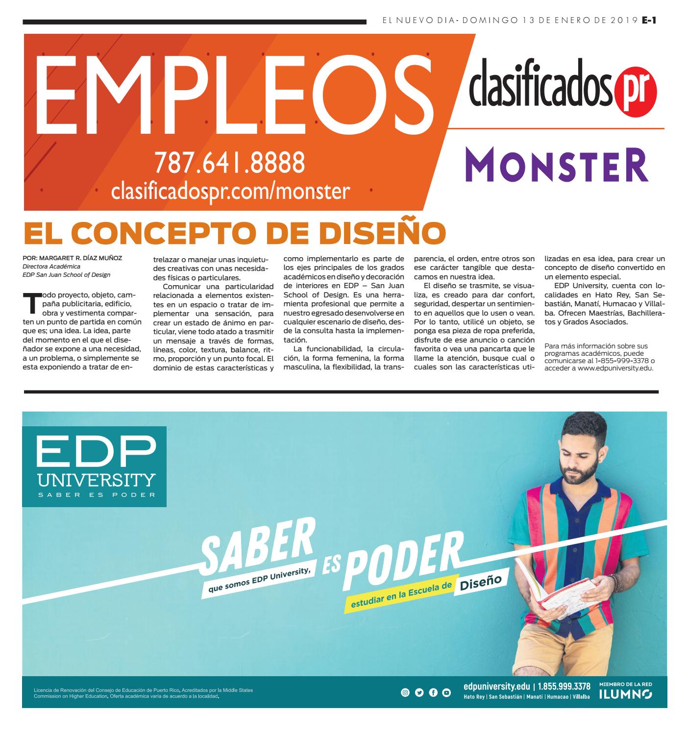 Empleos 01 13 2019 by ClasificadosPR.com - Issuu