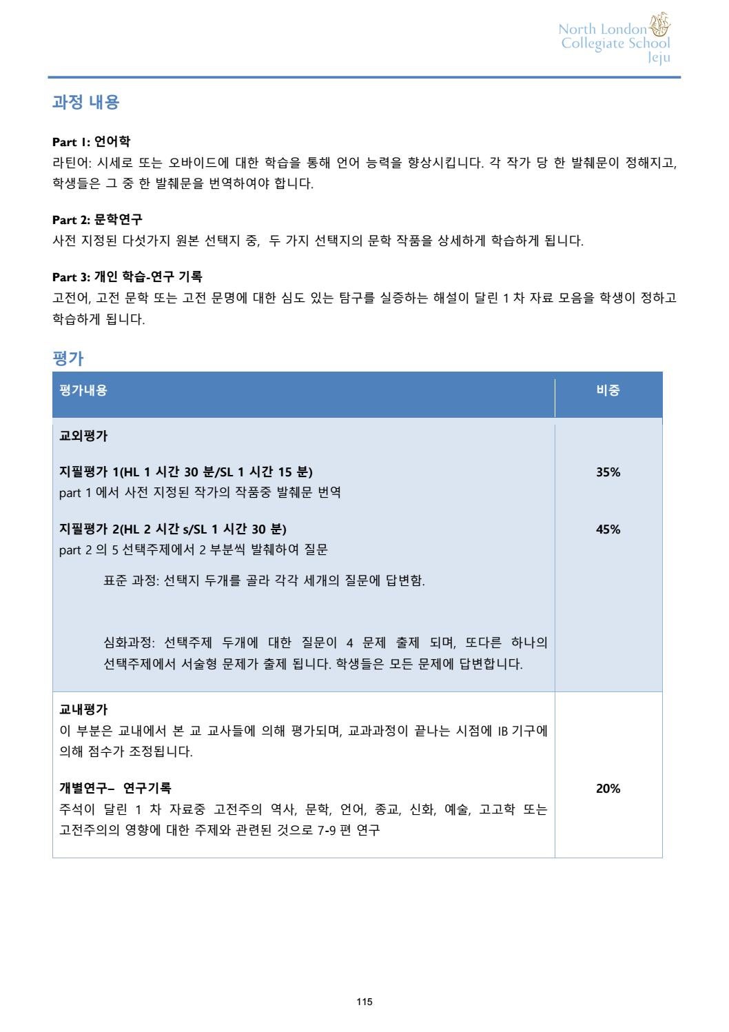 IBDP Options Information 2019 English/Korean by North London Collegiate ...