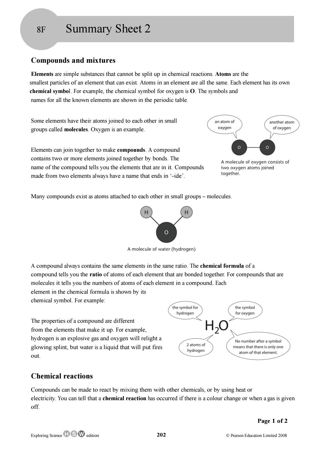 8f Summary Sheet2 by Ullswater Community College - Issuu