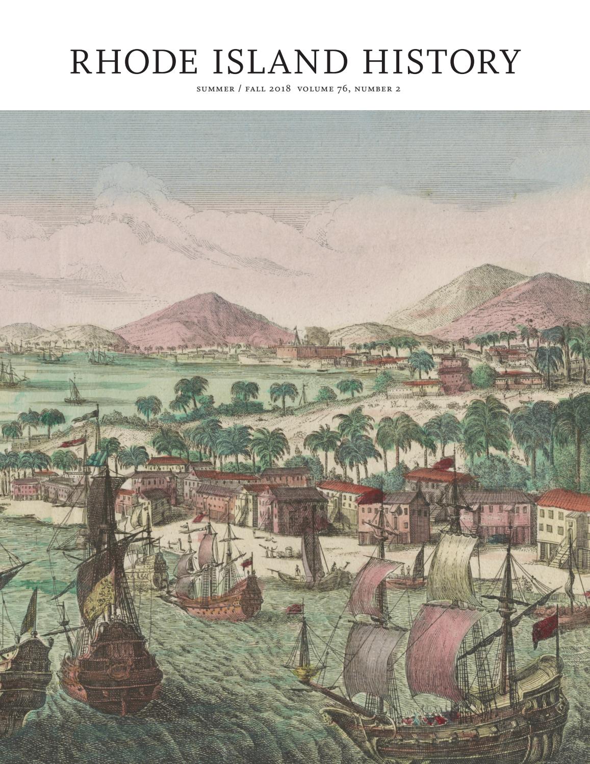 Rhode Island History Journal: Vol. 76, No. 2 by The Rhode Island ...