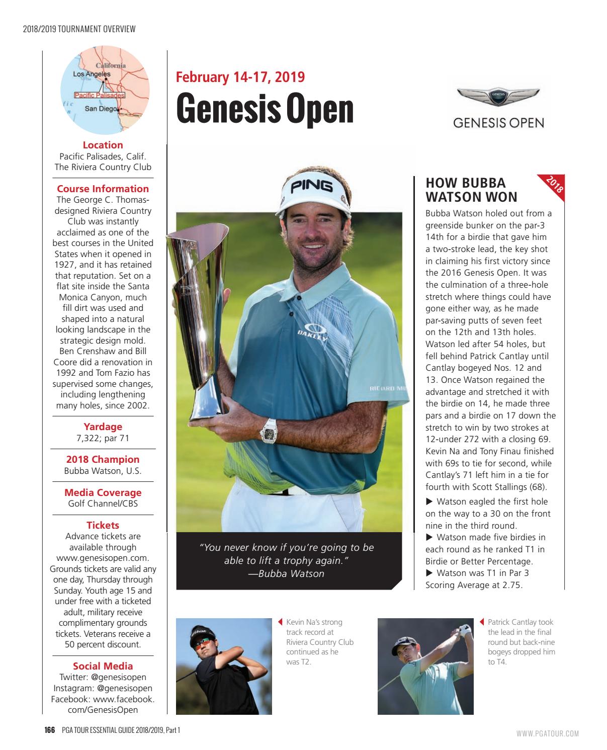 Official PGA TOUR Essential Guide to Golf: December 2018 - May 2019 by ...